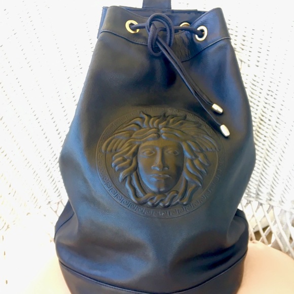 Versace | Bags | Versaces Iconic Medusa Head Backpack | Poshmark